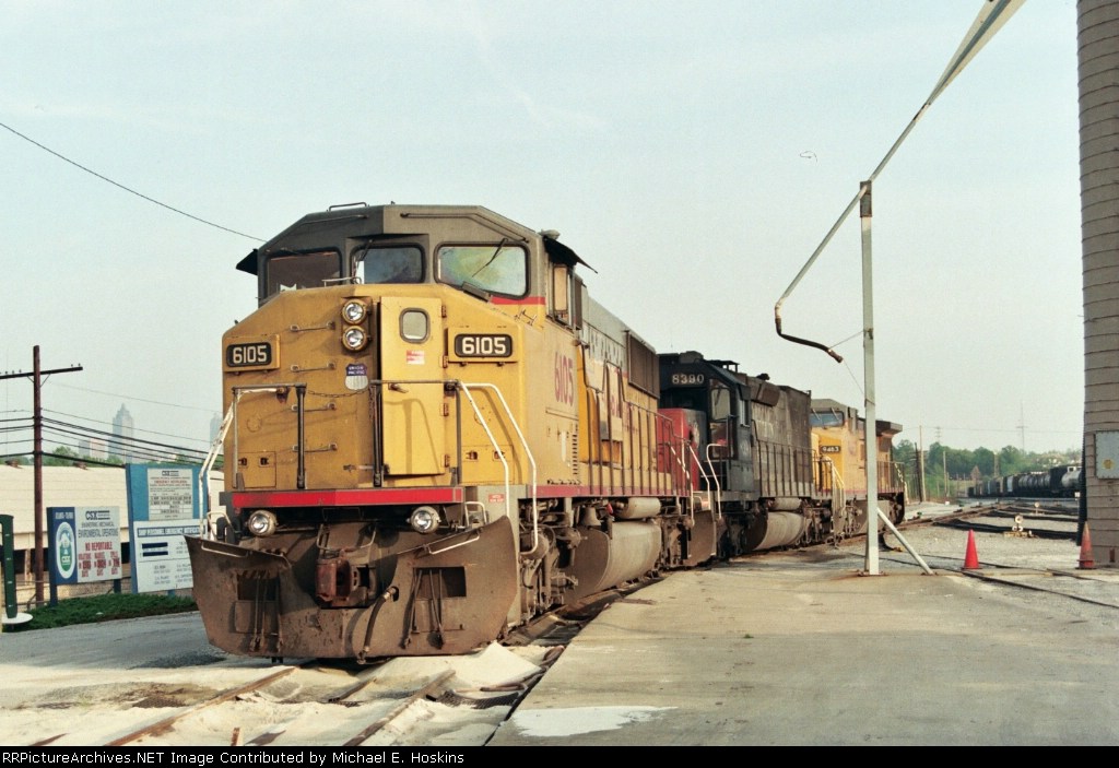 UP 6105 Fueling in Tilfrd Yd.,